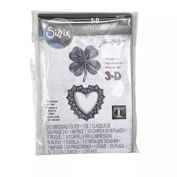 Sizzix | Office | Sizzix 3d Impresslits Lucky Love By Tim Holtz Four ...